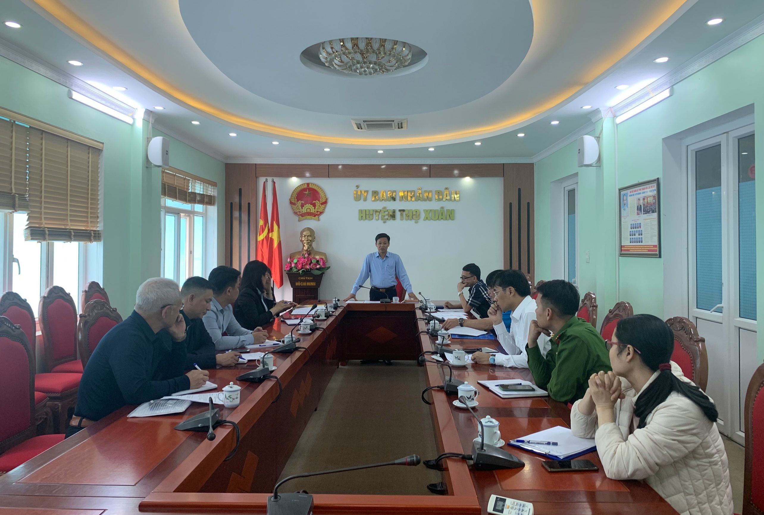 UBND huyện làm việc với Công ty Cổ phần DG Win Việt Nam, xã Thọ Lâm ...